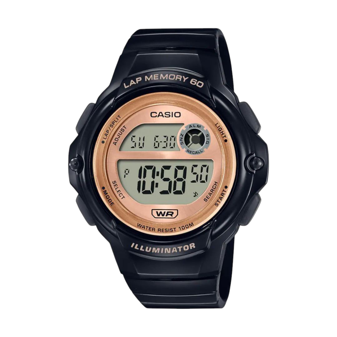Casio Black Digital Sports Watch with 10-Year Battery and Water Resist ...